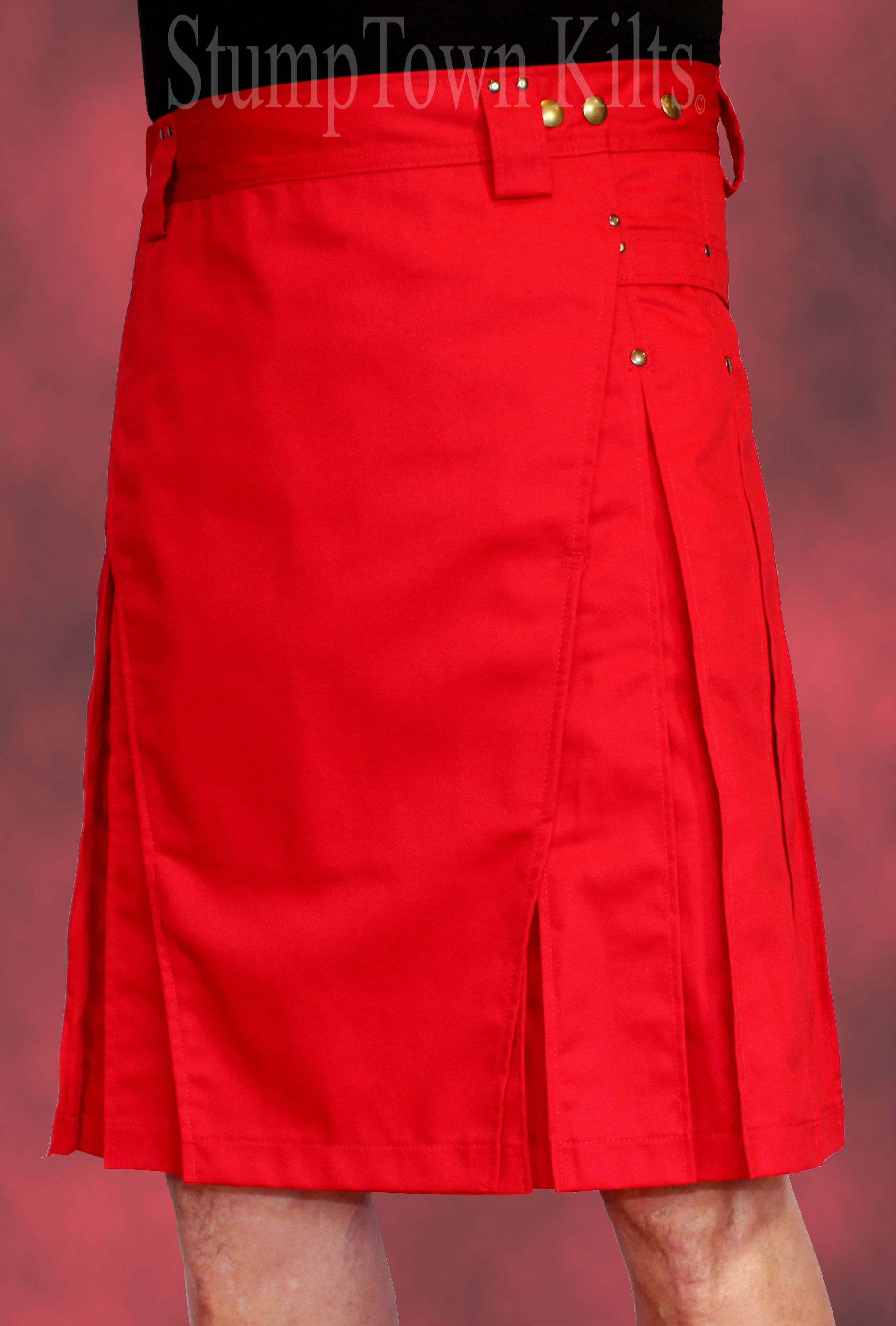 Men's Red Kilt